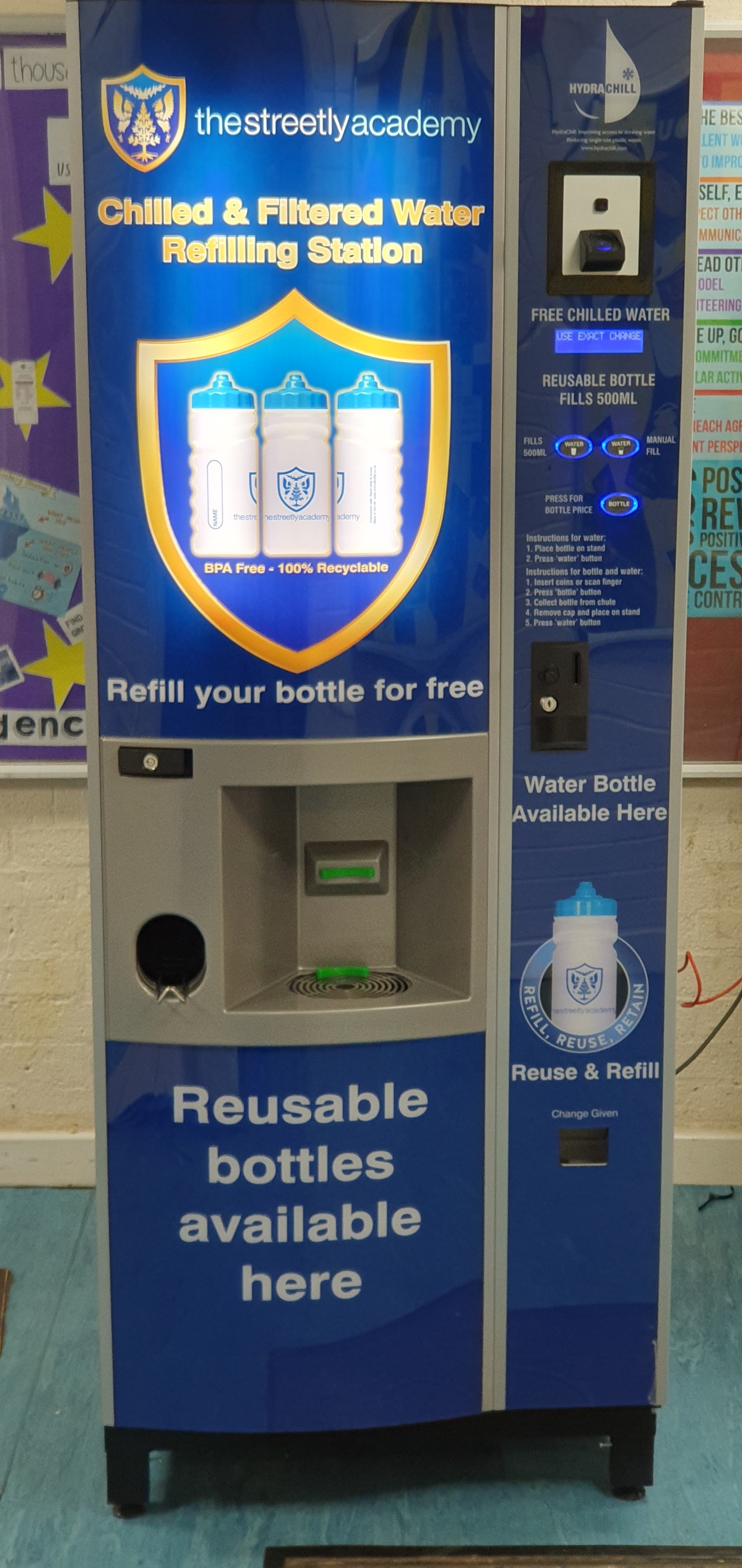 Water Refilling Stations : School Bottle - reusable personalized water ...